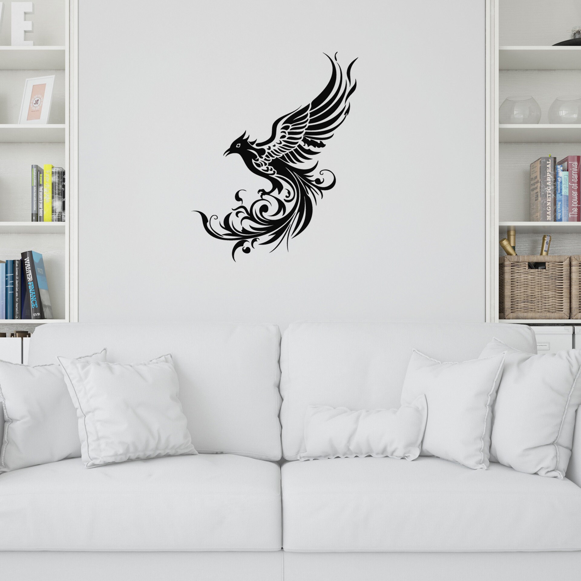 Fancy Bird Silhouette, Bird SVG, Pdf, Dxf, Png, Bird Clipart, Bird ...