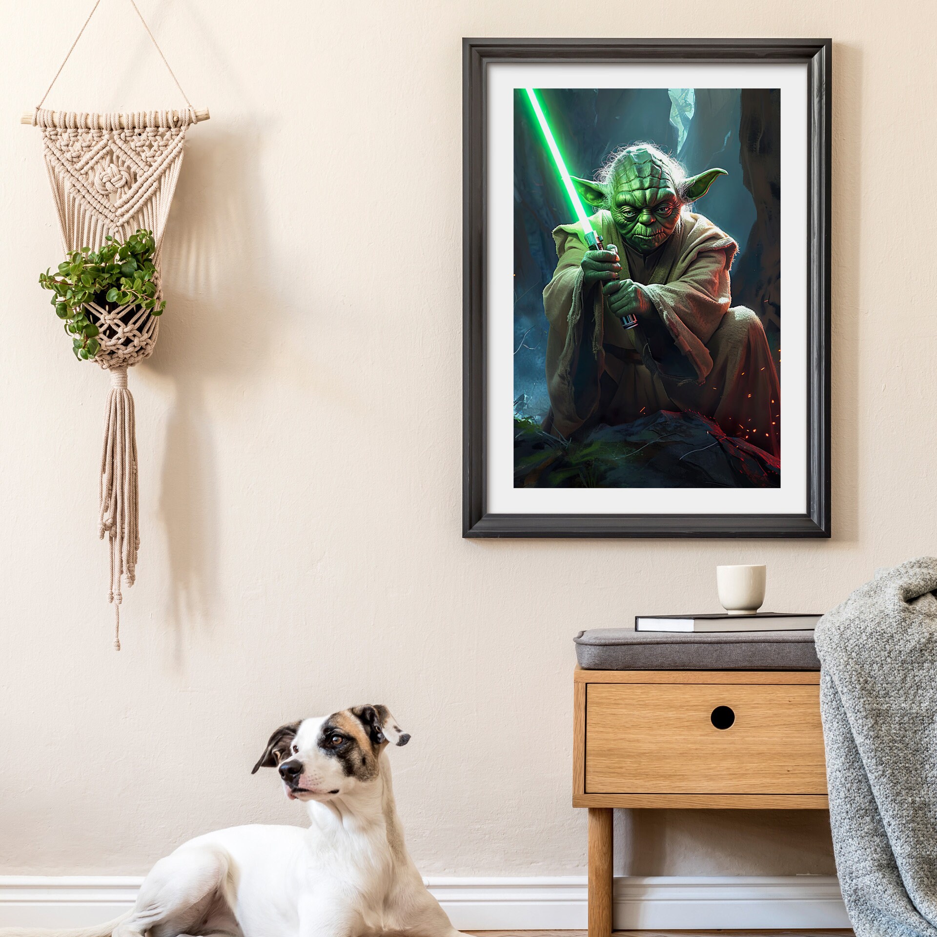 Yoda Star Wars Jedi Master Digital Star Wars Wall Art Print Digital ...