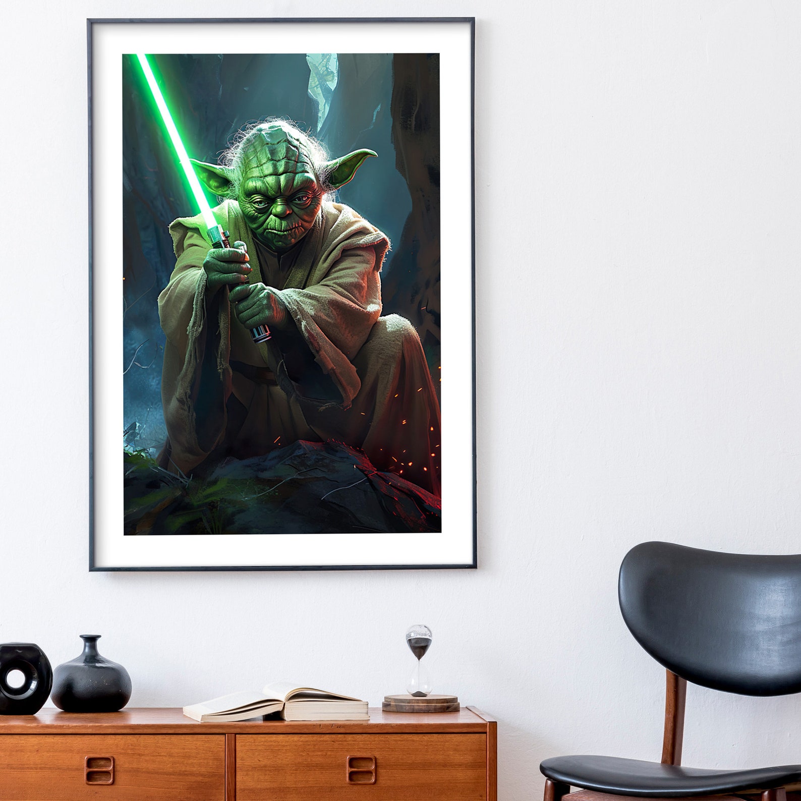 Yoda Star Wars Jedi Master Digital Star Wars Wall Art Print Digital ...