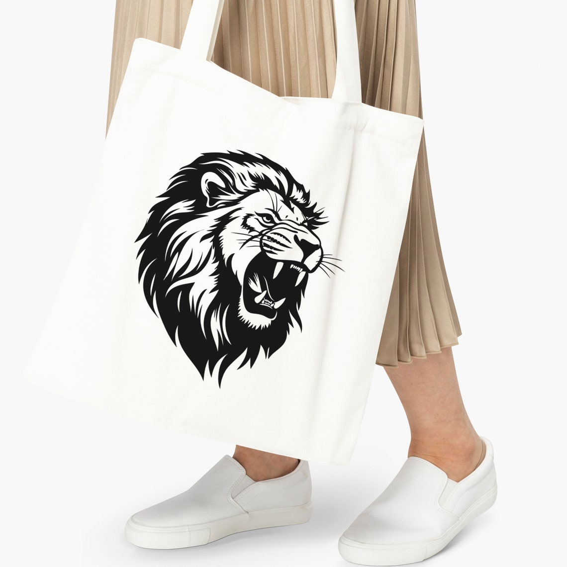 Lion Roar Face Silhouette, SVG, Pdf, Dxf, Png, Lion Clipart, Lion ...