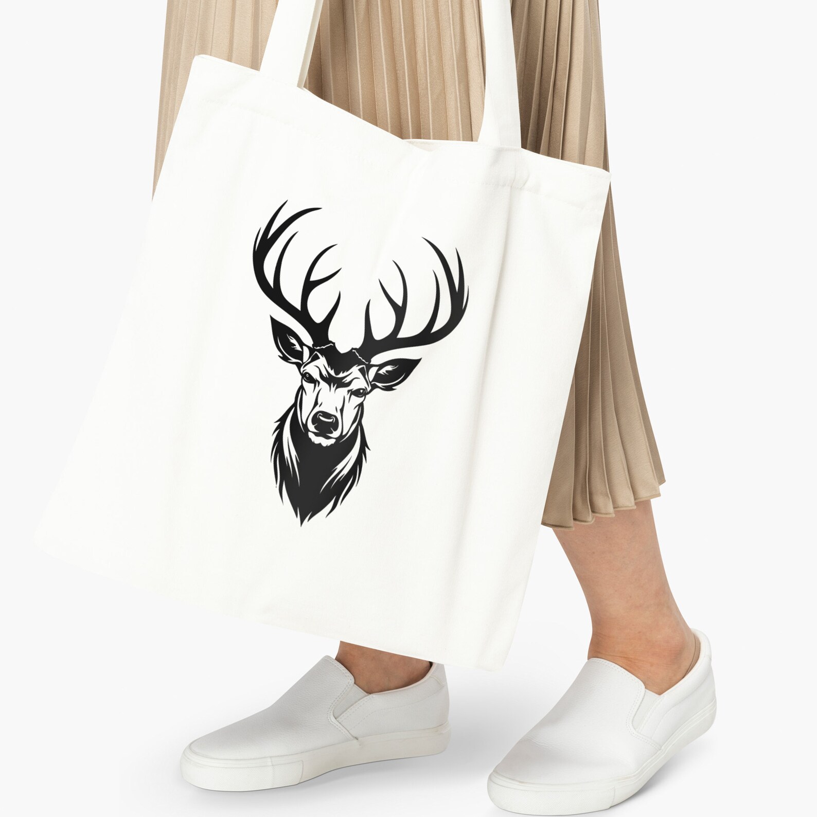 Deer Head Silhouette Stag Shape SVG Pdf Dxf Png Deer With - Etsy