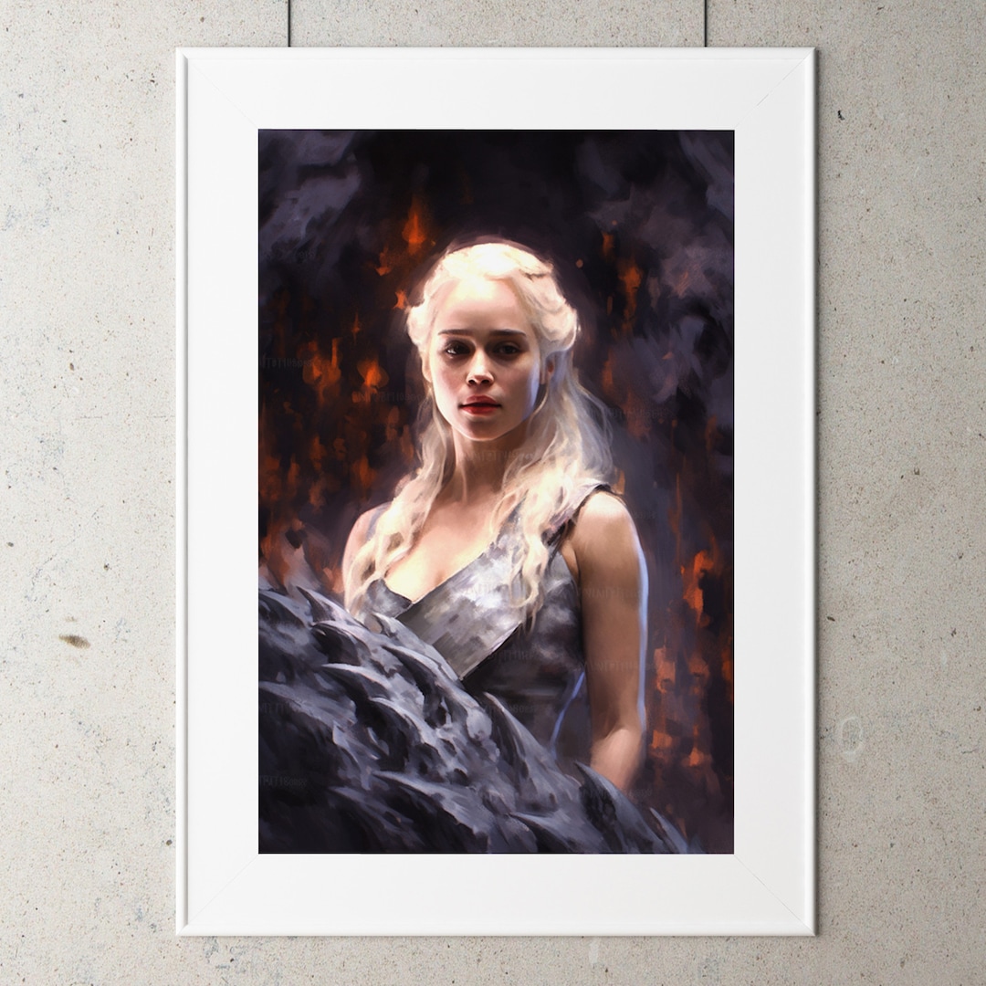 Daenerys Targaryen Game of Thrones Digital Got Wall Art Print Digital ...