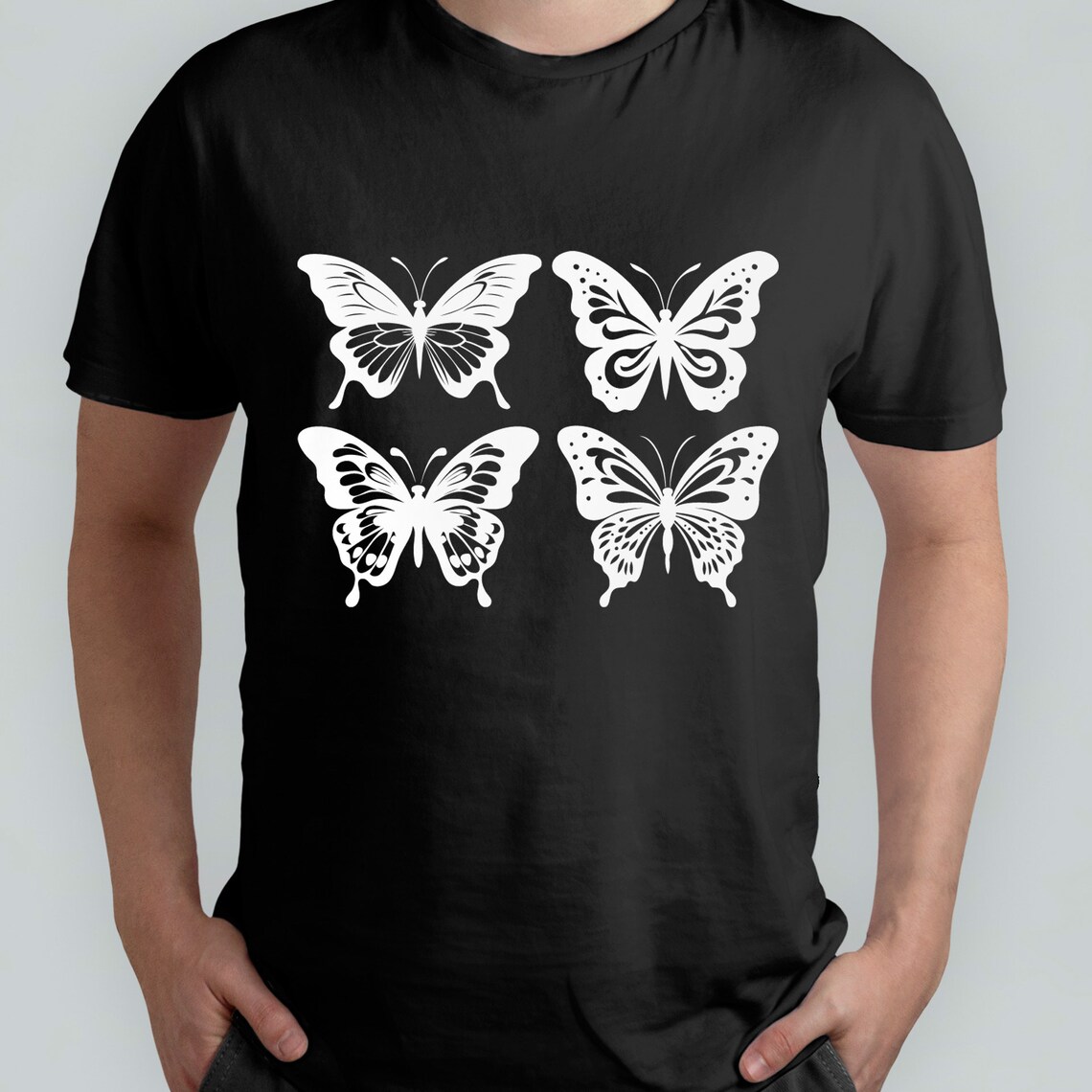 Butterfly Bundle Silhouette Pack Butterfly Shape SVG Pdf - Etsy