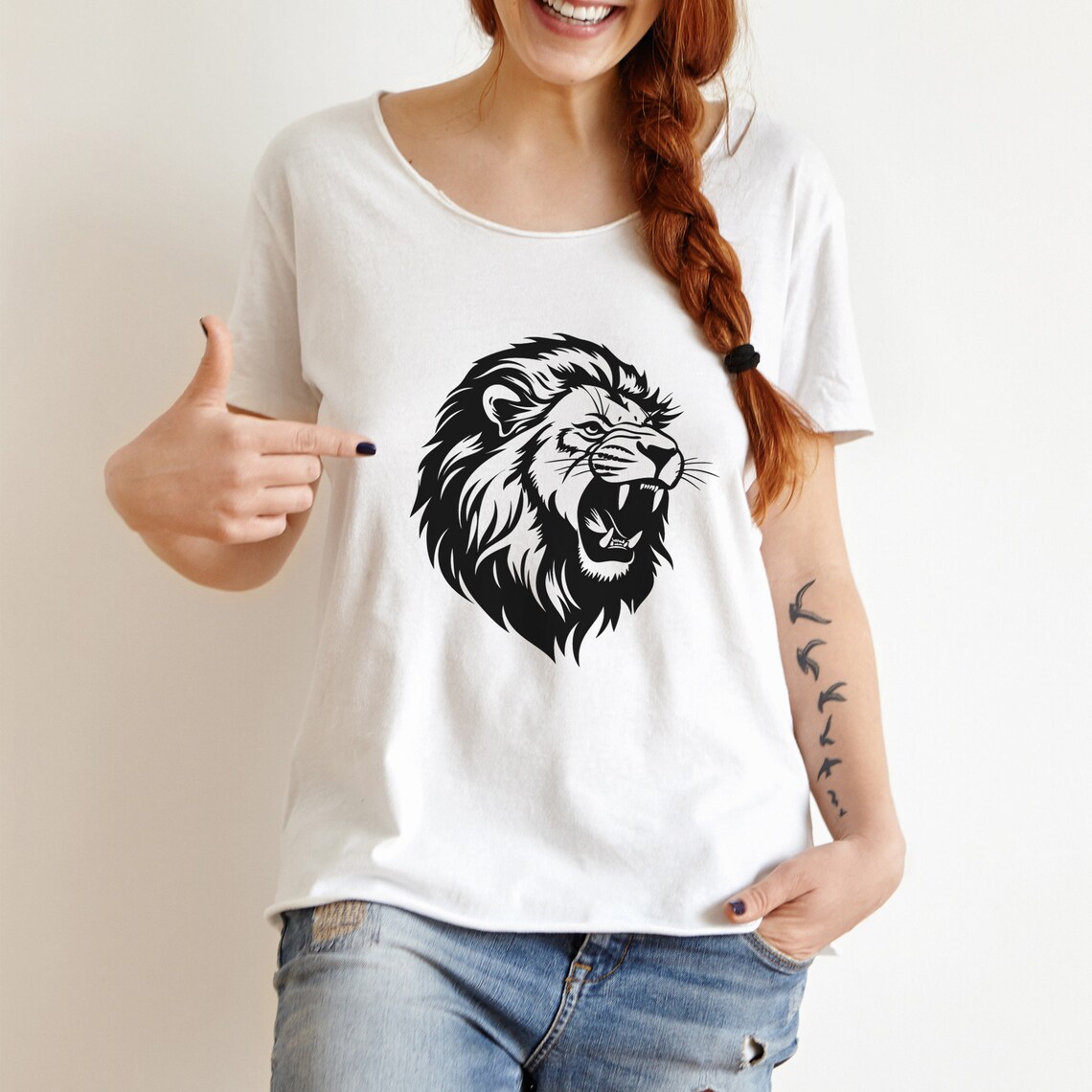 Lion Roar Face Silhouette, SVG, Pdf, Dxf, Png, Lion Clipart, Lion ...