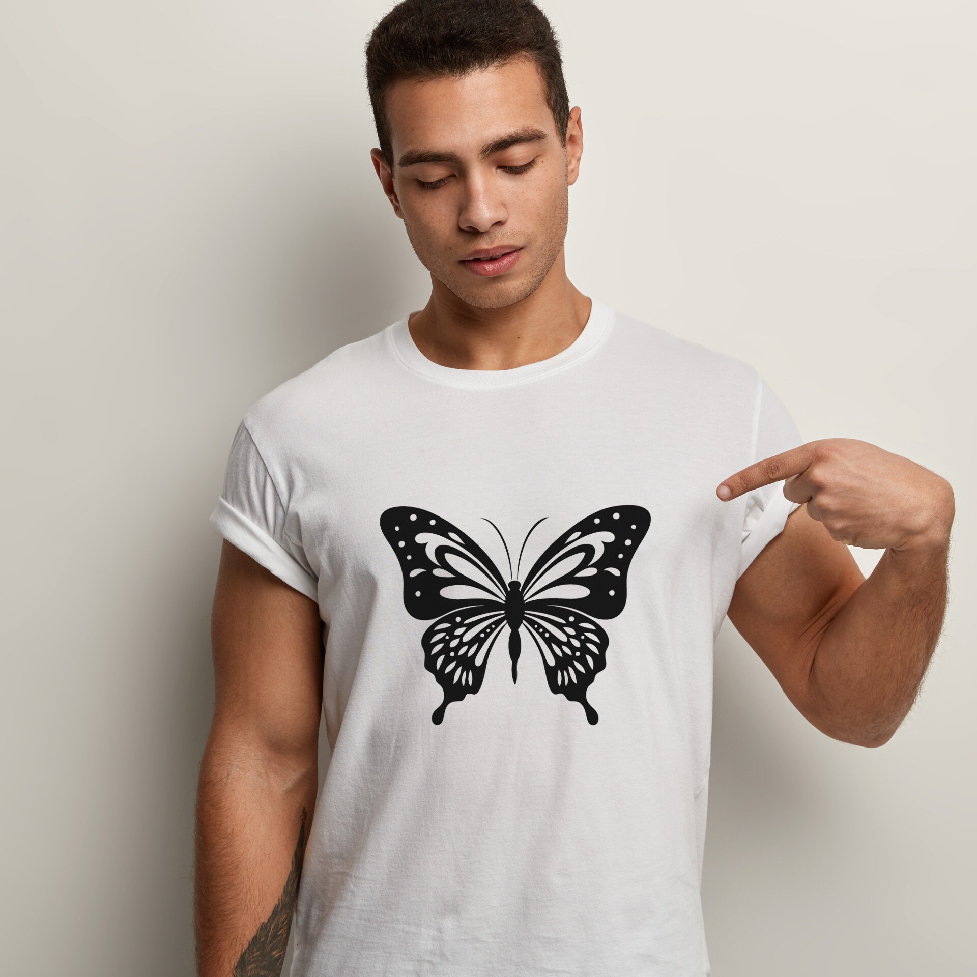 Silueta de mariposa mariposa SVG Pdf Dxf Png Imágenes - Etsy México