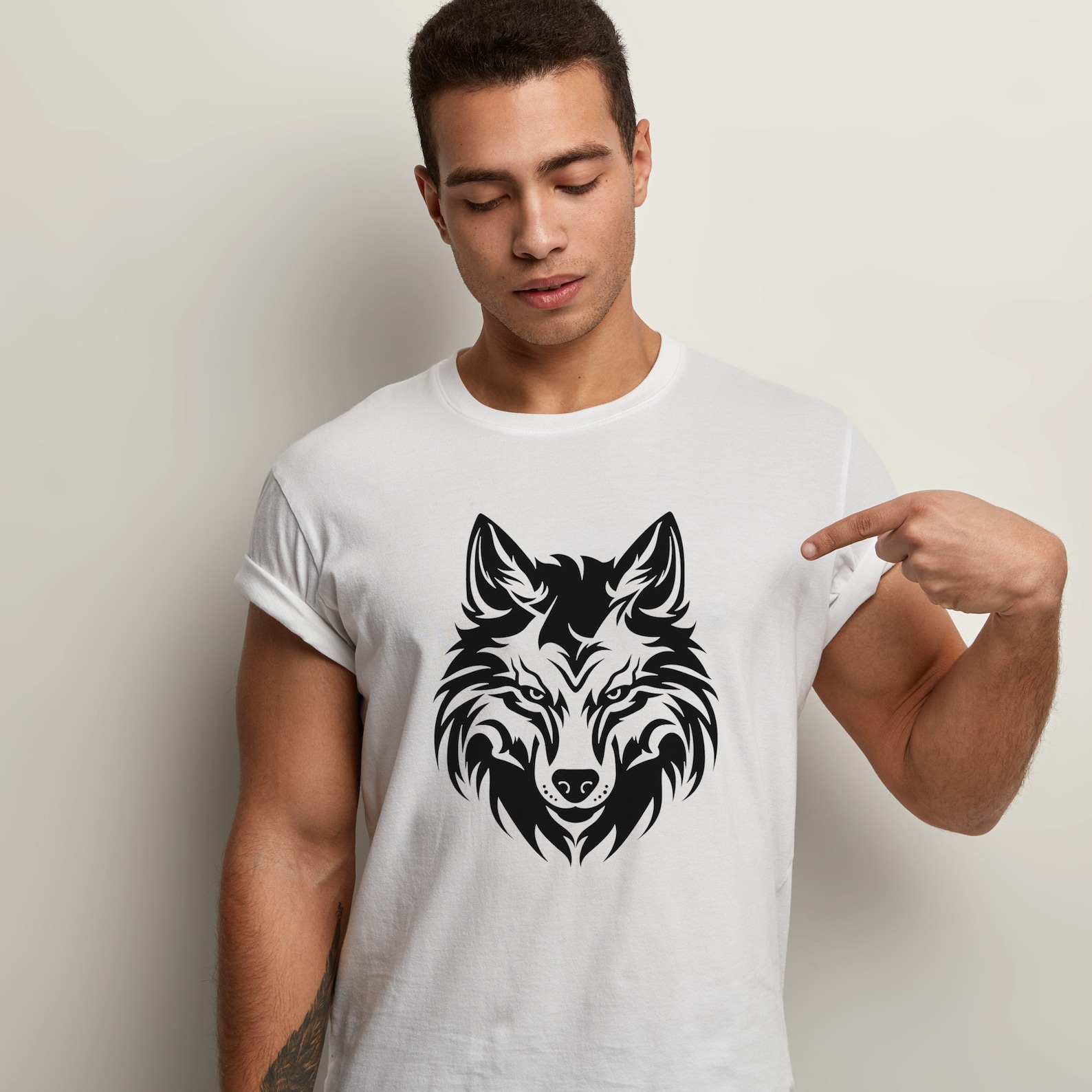 Wolf Head Silhouette Wolf Face SVG Pdf Dxf Png Wolf - Etsy