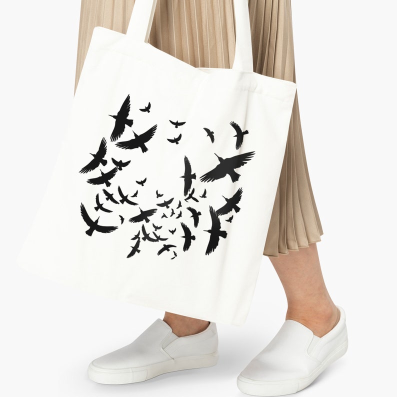 Birds Flying Silhouette, Bird SVG, Pdf, Dxf, Png, Soaring Birds Clipart ...