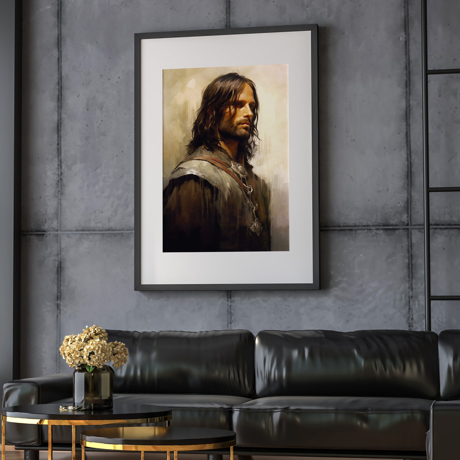 NEW Aragorn Lord of the Rings Digital Lotr Wall Art Print Digital ...