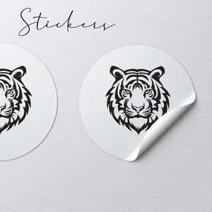 Tiger Head Silhouette, Tiger Face SVG, Pdf, Dxf, Png, Tiger Clipart ...