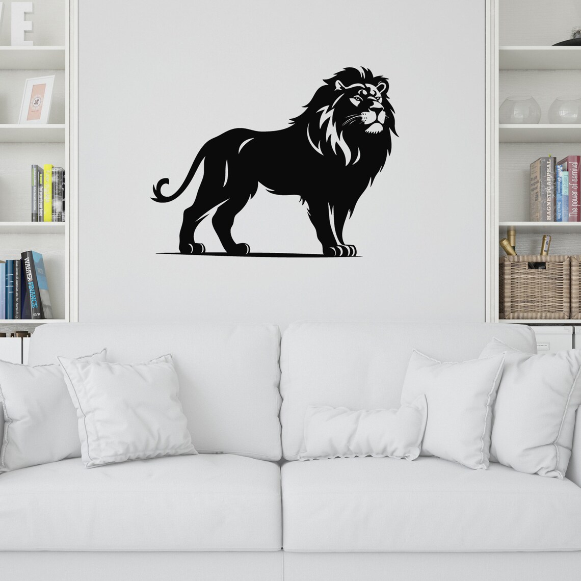 Lion Silhouette Lion Walking SVG Pdf Dxf Png Lion Body - Etsy