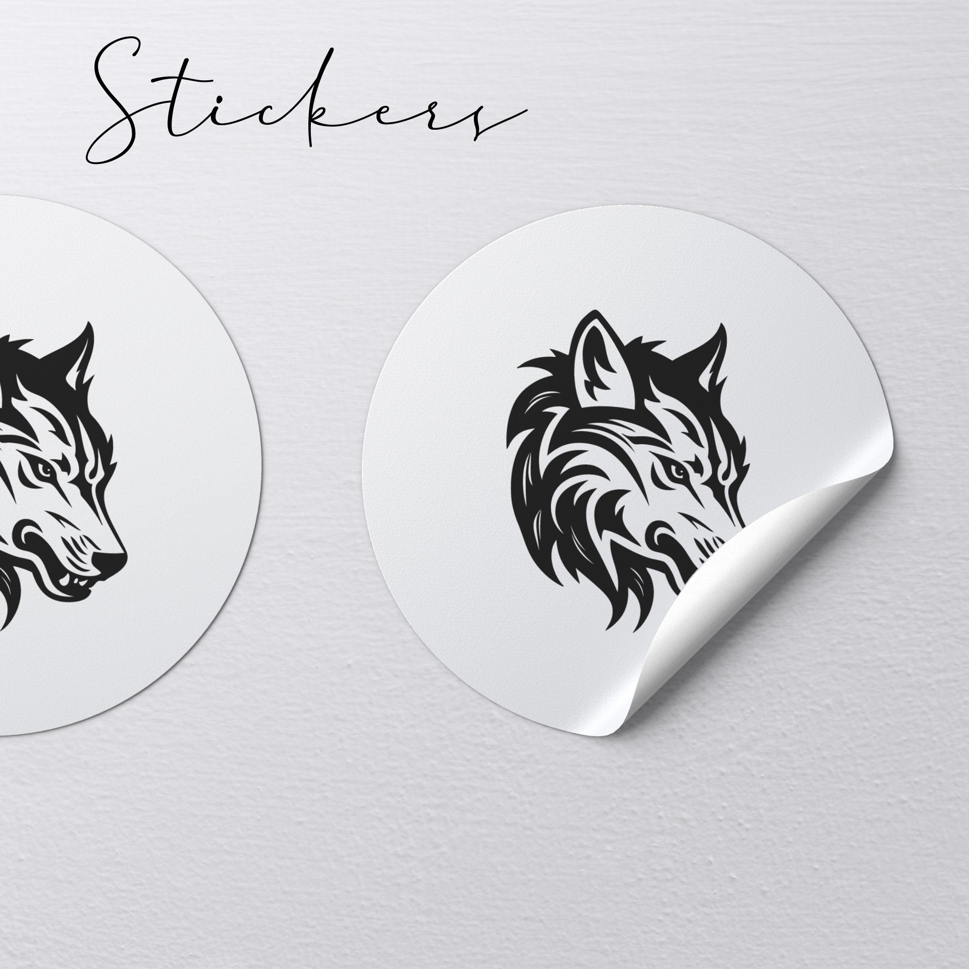 Silueta de cabeza de lobo, cara de lobo SVG, Pdf, Dxf, Png, imágenes ...