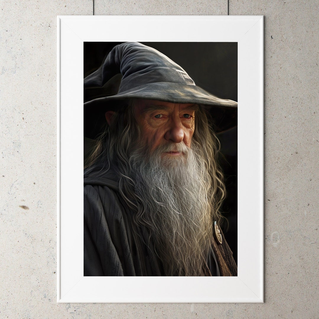 NEW Gandalf Lord of the Rings Digital Lotr Wall Art Print Digital ...