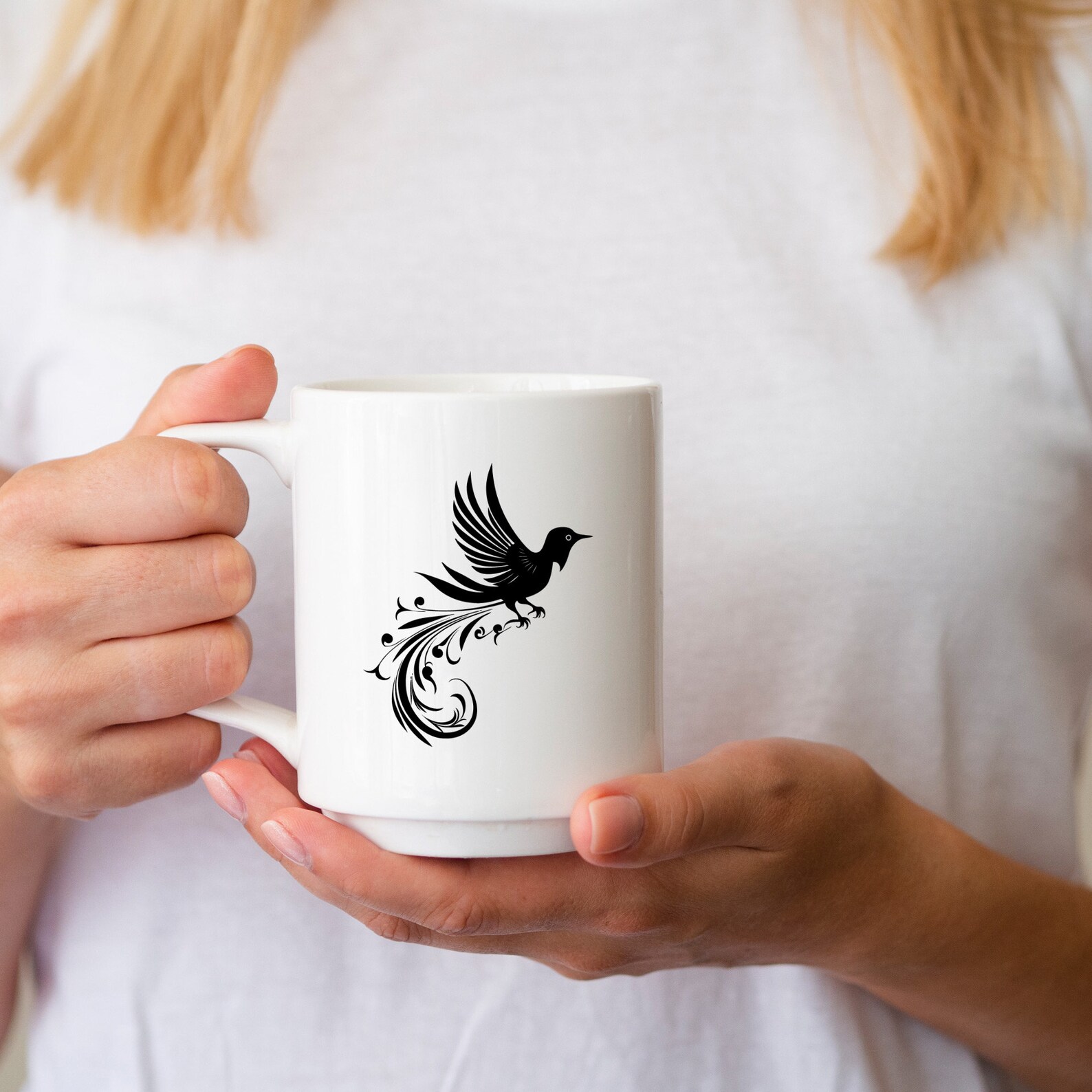 Fancy Bird Silhouette Bird SVG Pdf Dxf Png Bird Clipart - Etsy