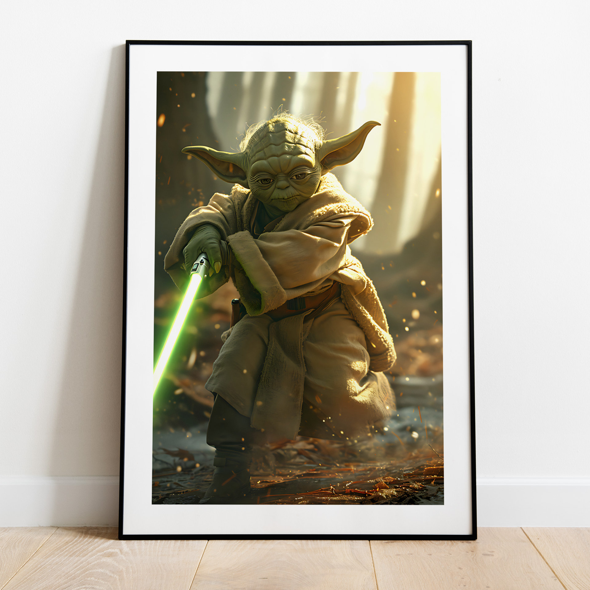 Yoda Star Wars Jedi Master Digital Star Wars Wall Art Print Digital ...
