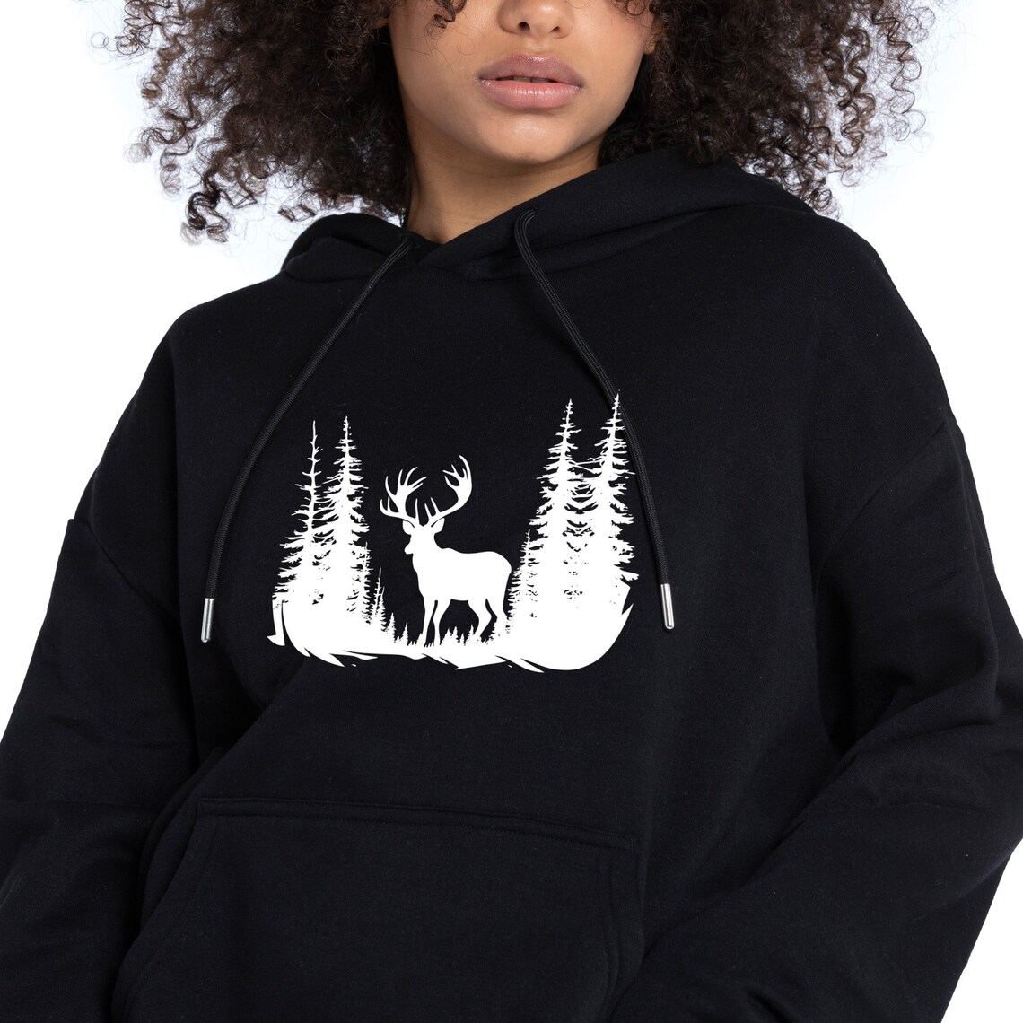 Deer Forest Silhouette Stag Shape SVG Pdf Dxf Png Deer - Etsy