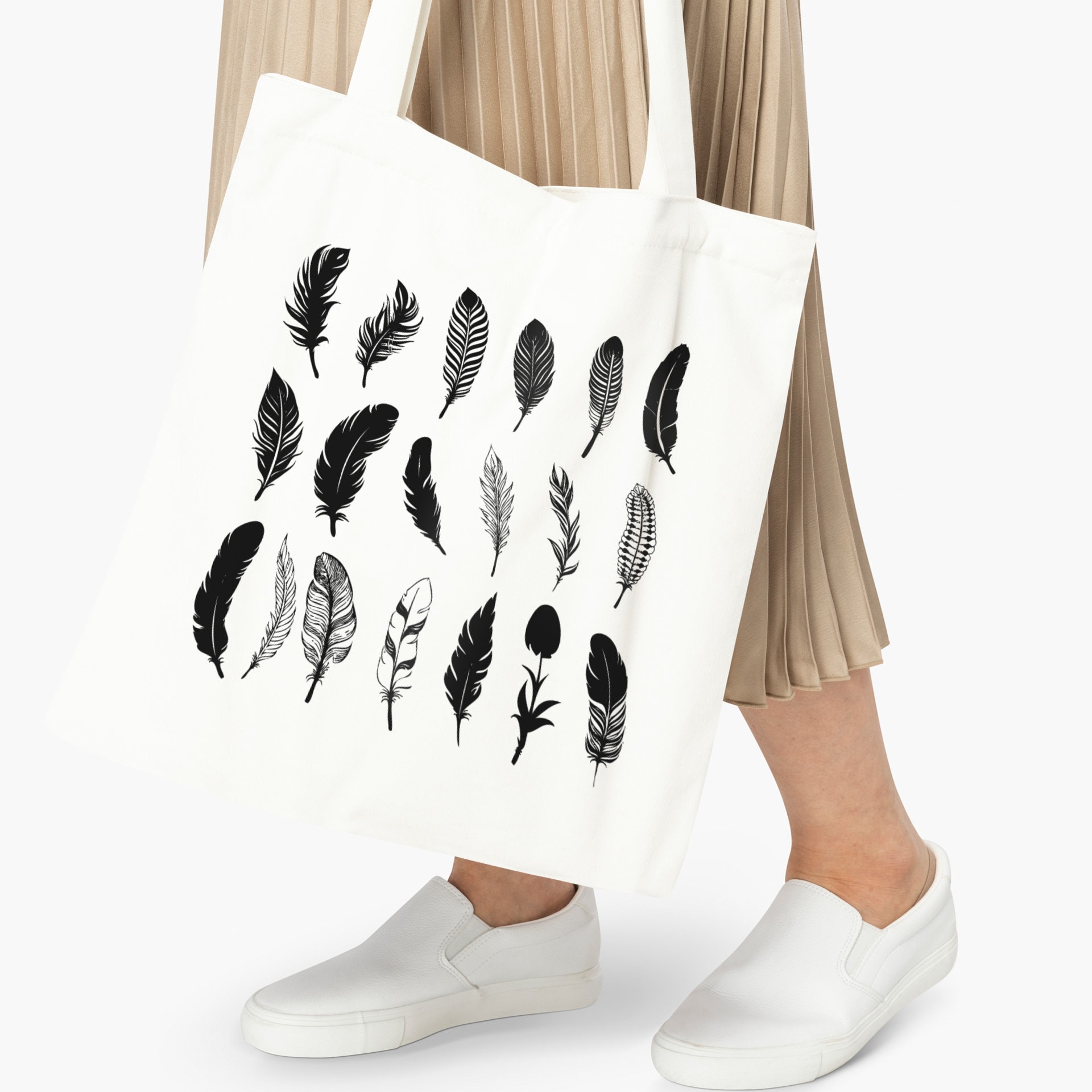 19 Feathers Bundle Silhouette Pack, Birds Feather Shape SVG, Pdf, Dxf ...