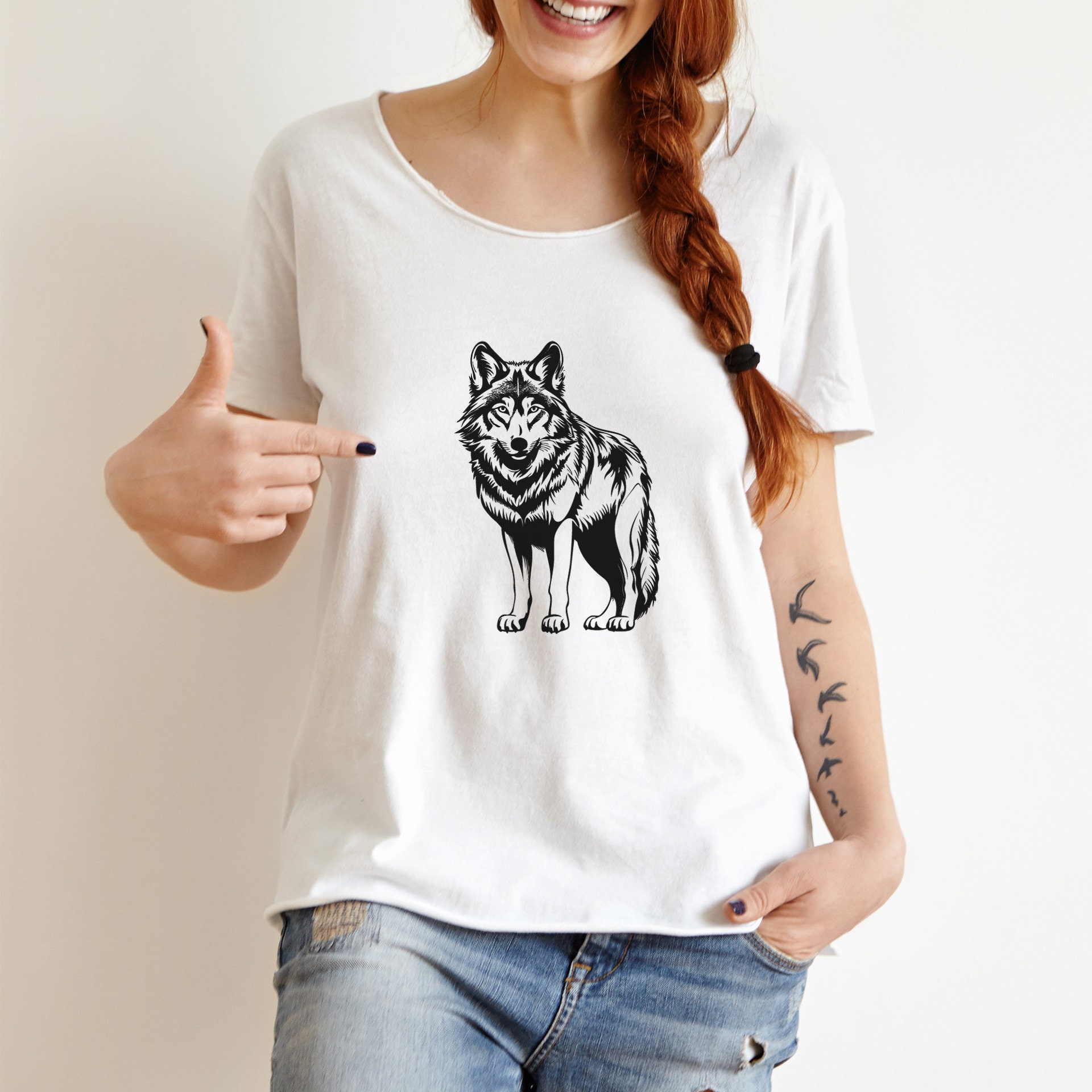 Wolf Silhouette Wolf Walking SVG Pdf Dxf Png Wolf Body - Etsy