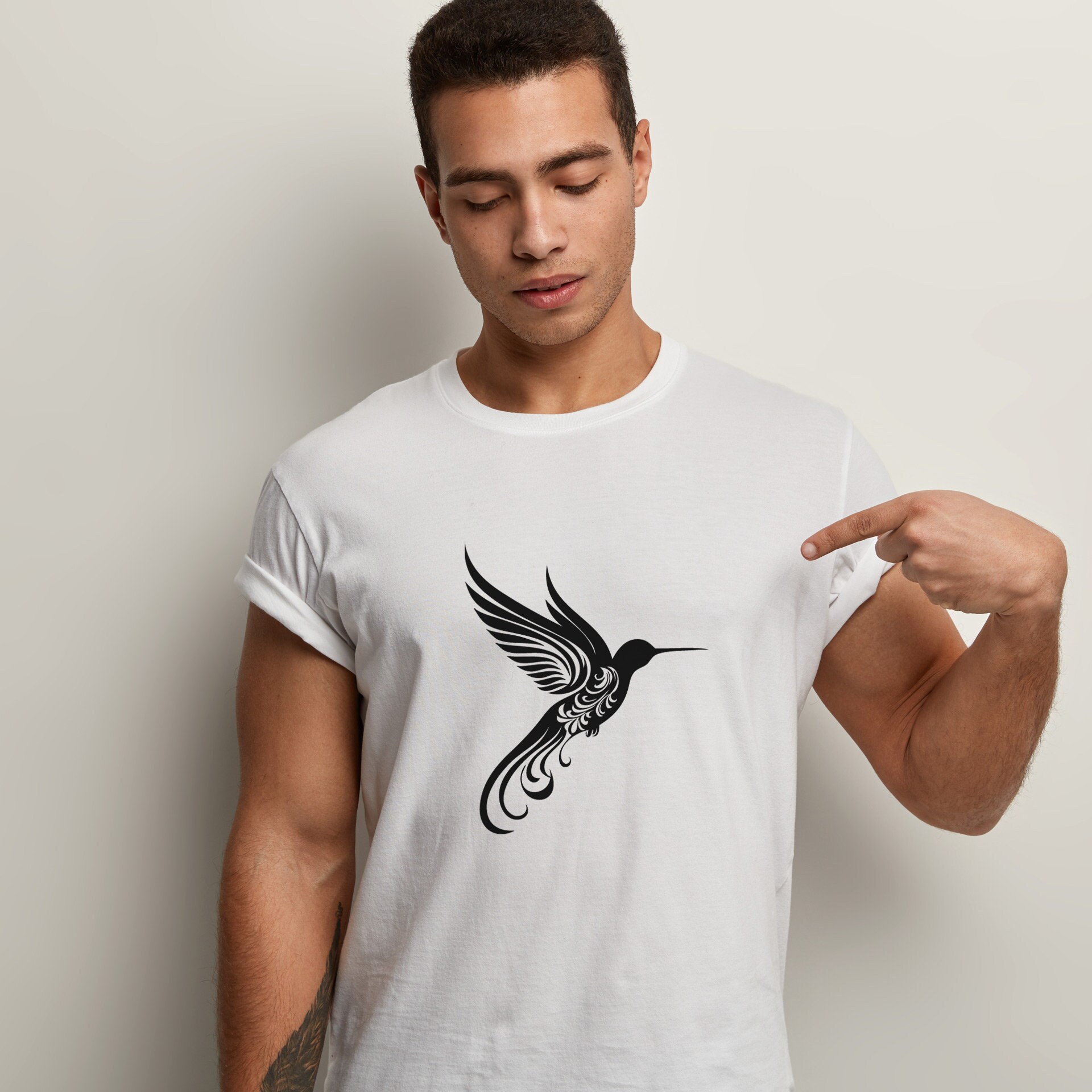 Silueta de colibrí, pájaro SVG, Pdf, Dxf, Png, imágenes prediseñadas ...