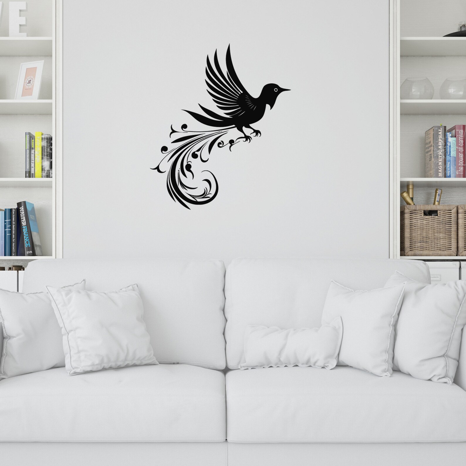 Fancy Bird Silhouette Bird SVG Pdf Dxf Png Bird Clipart - Etsy