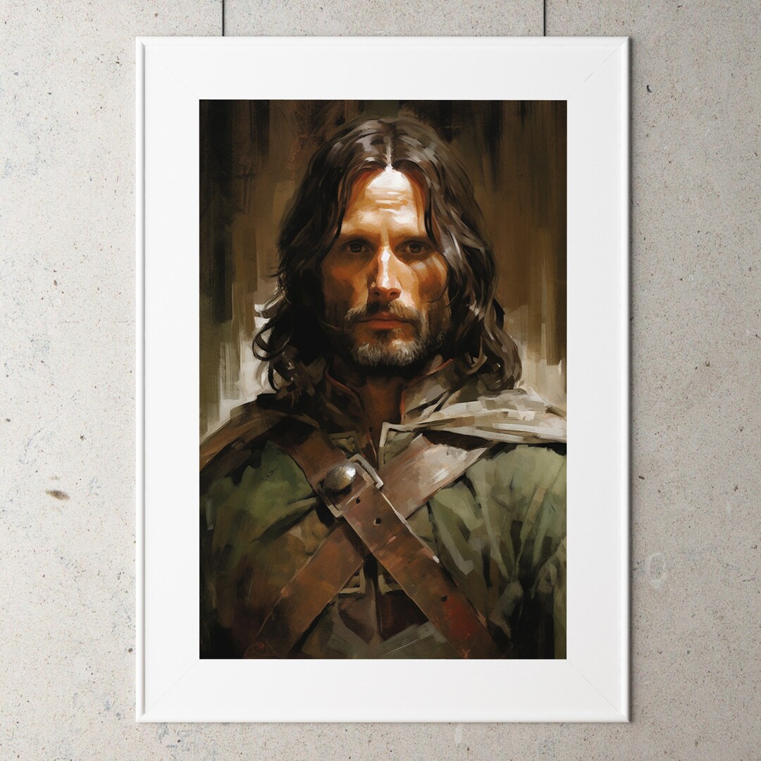 NEW Aragorn Lord of the Rings Digital Lotr Wall Art Print Digital ...