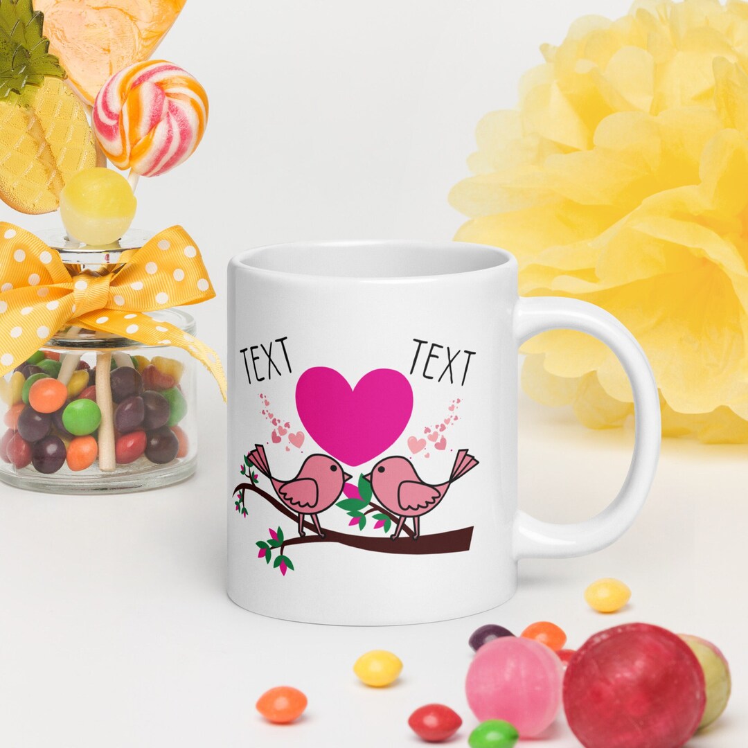 Personalised Love Heart Valentine Day Mug Funny Valentines Mug ...