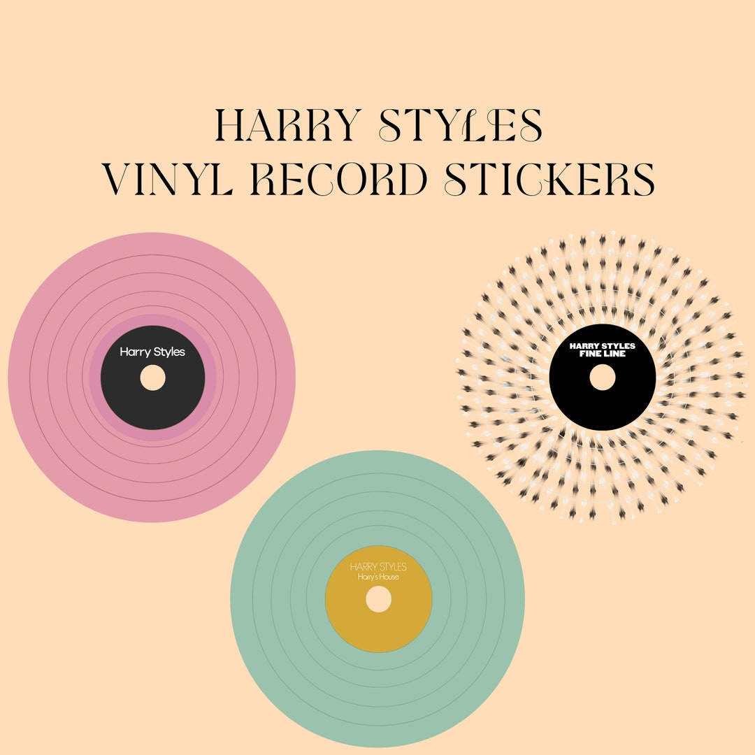Harry Styles Vinyl Record Stickers - Etsy