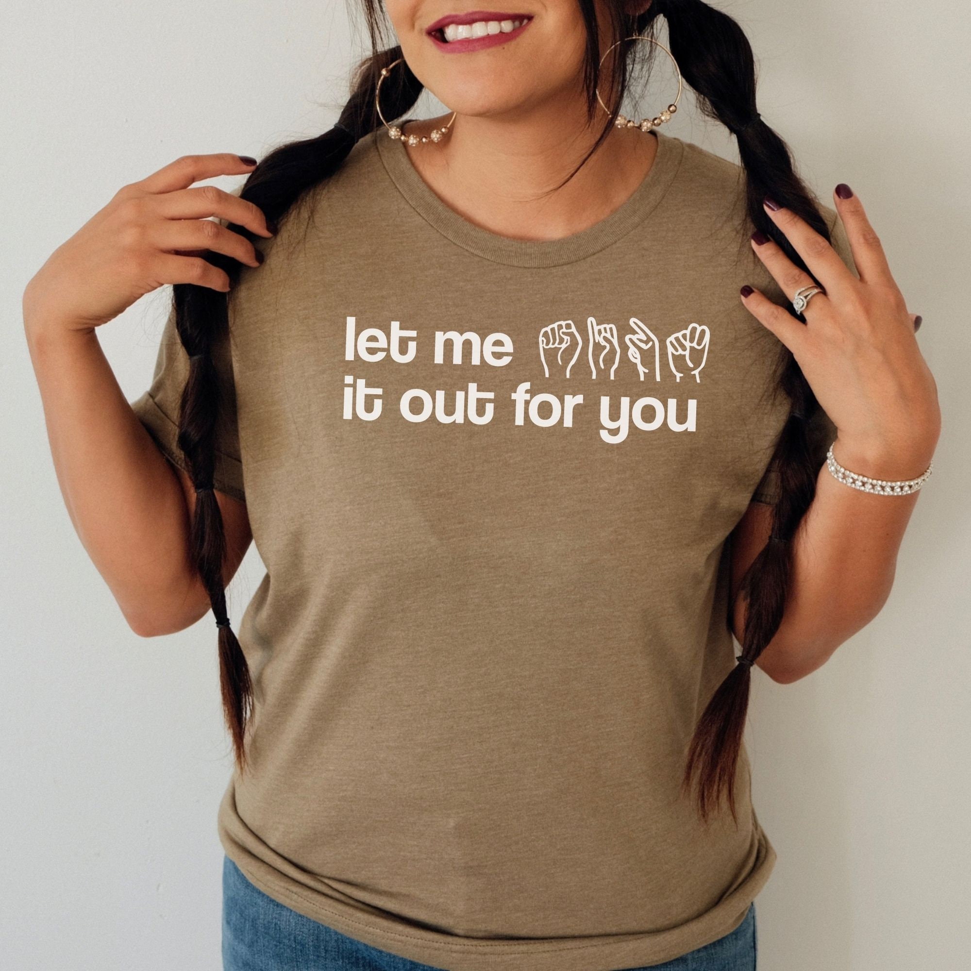 ASL Shirt Sign Language Gift Shirt for Deaf Adult American - Etsy