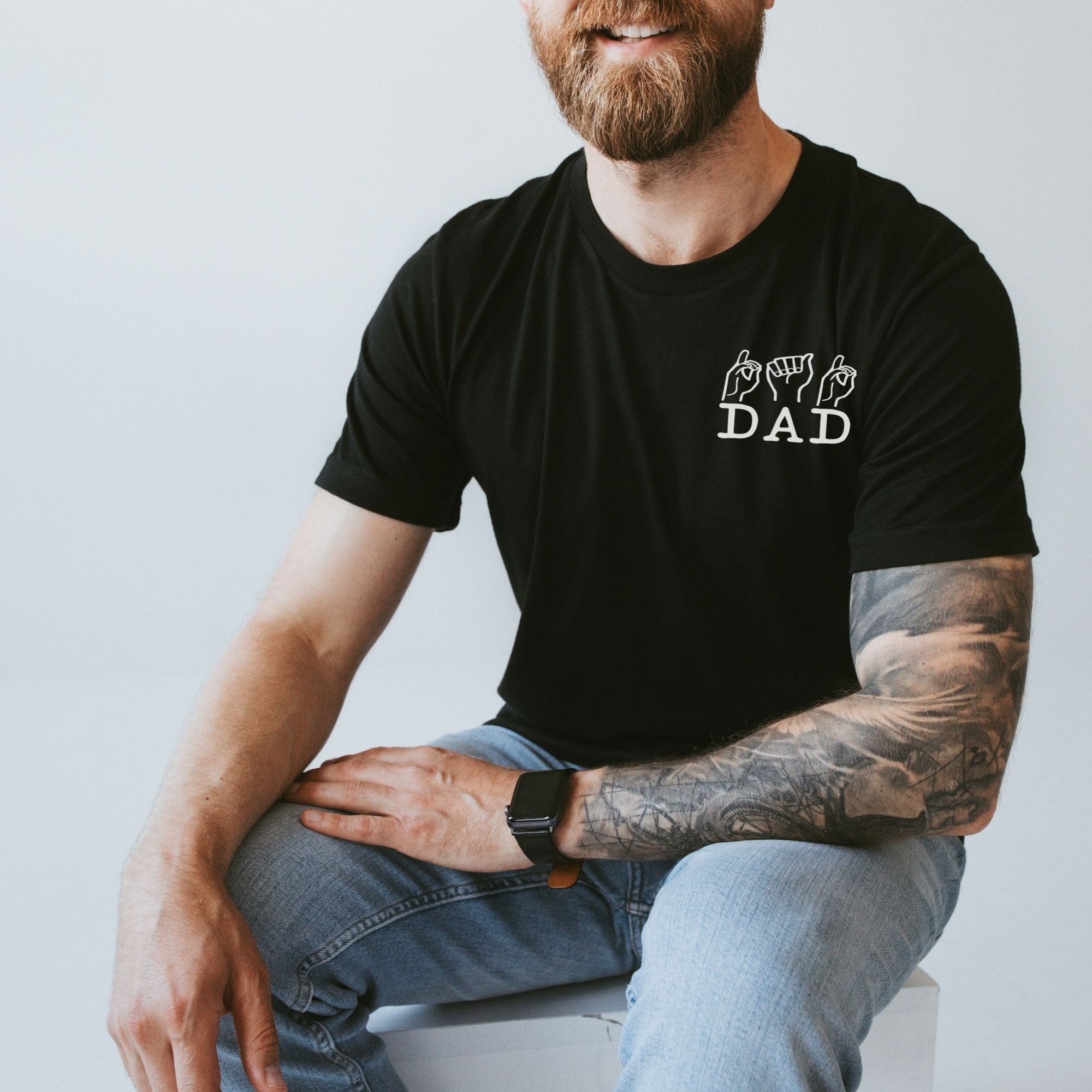 ASL Shirt for Dad, ASL Shirt, Sign Language Hands Dad, Sign Language ...