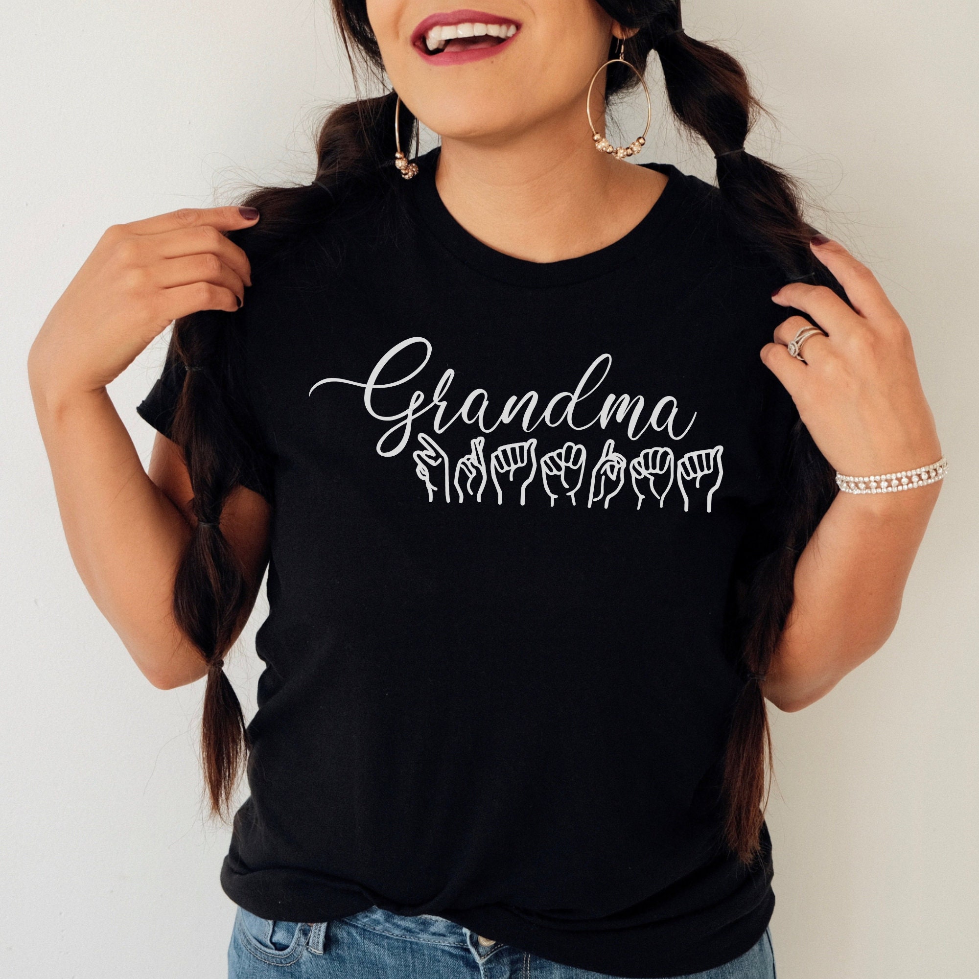ASL Shirt New Grandma Gift Grandma Shirt Sign Language Shirt ASL Gift ...