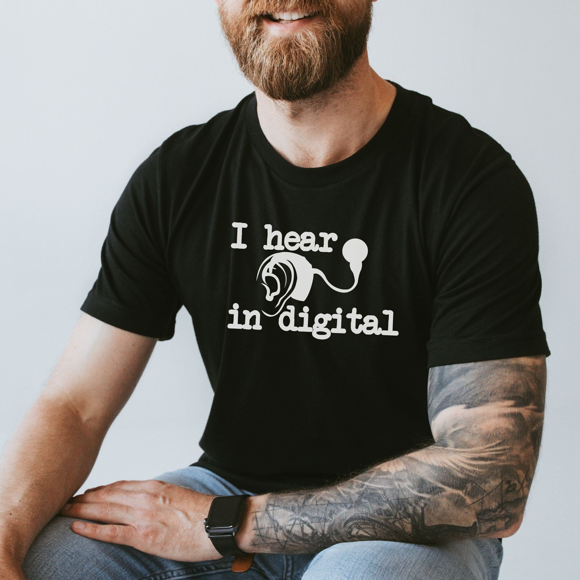 I Hear in Digital Tee Cochlear Implant Tshirt Deaf Gift Shirt - Etsy