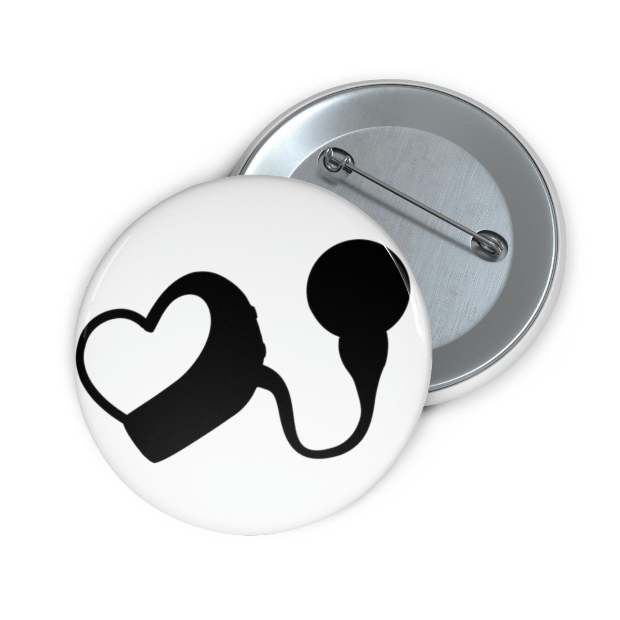 Cochlear Implant Pin for Deaf Woman, Feminine Deaf Awareness Pin Badge ...