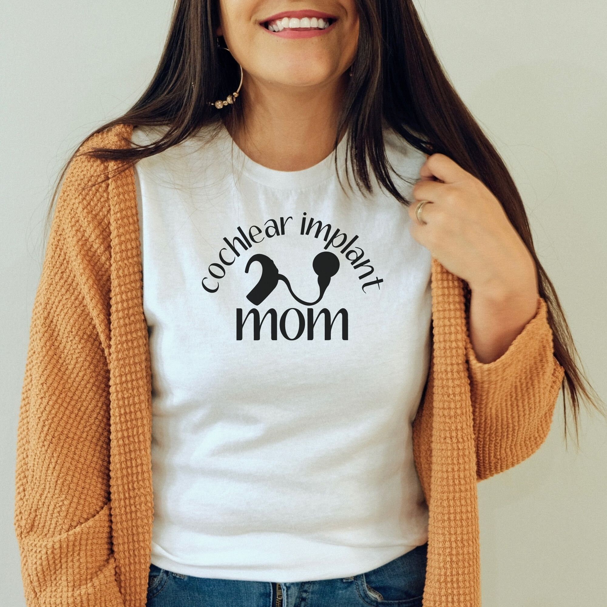 Cochlear Implant Shirt for Mom of Deaf Child Cochlear Implant Mom Gift ...