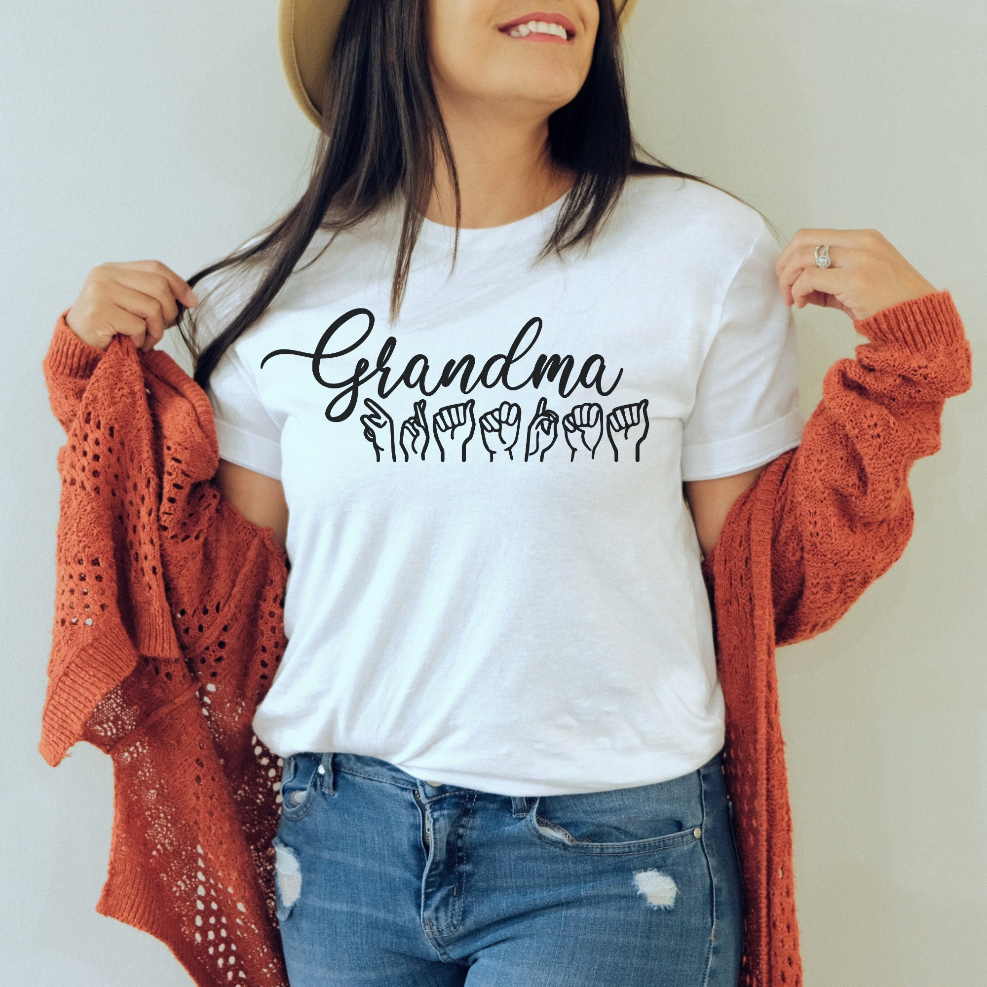 ASL Shirt New Grandma Gift Grandma Shirt Sign Language Shirt ASL Gift ...
