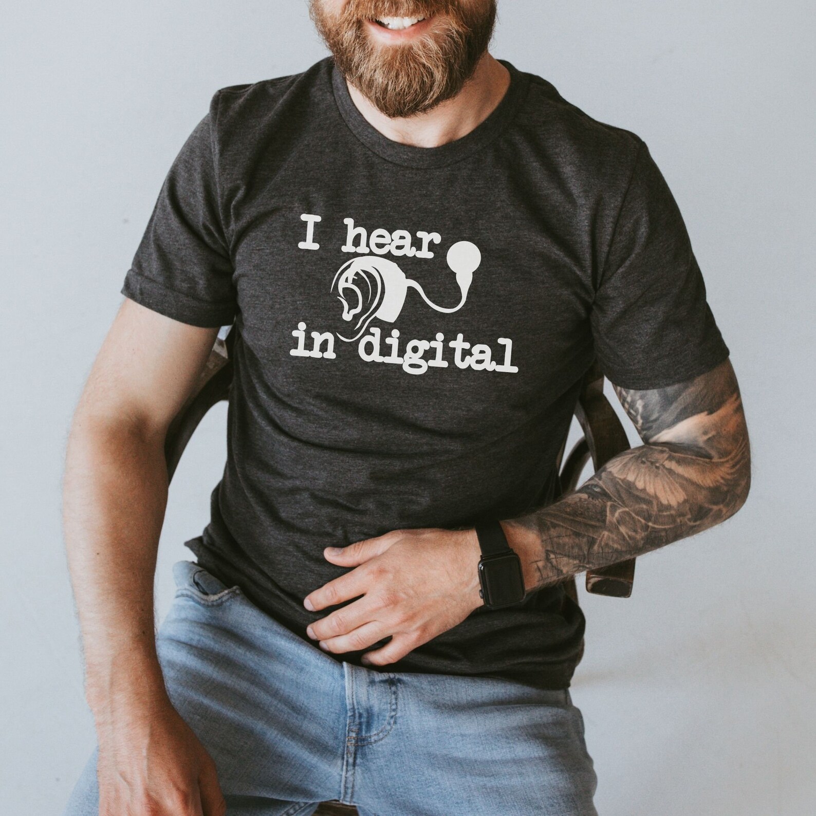 I Hear in Digital Tee Cochlear Implant Tshirt Deaf Gift Shirt - Etsy