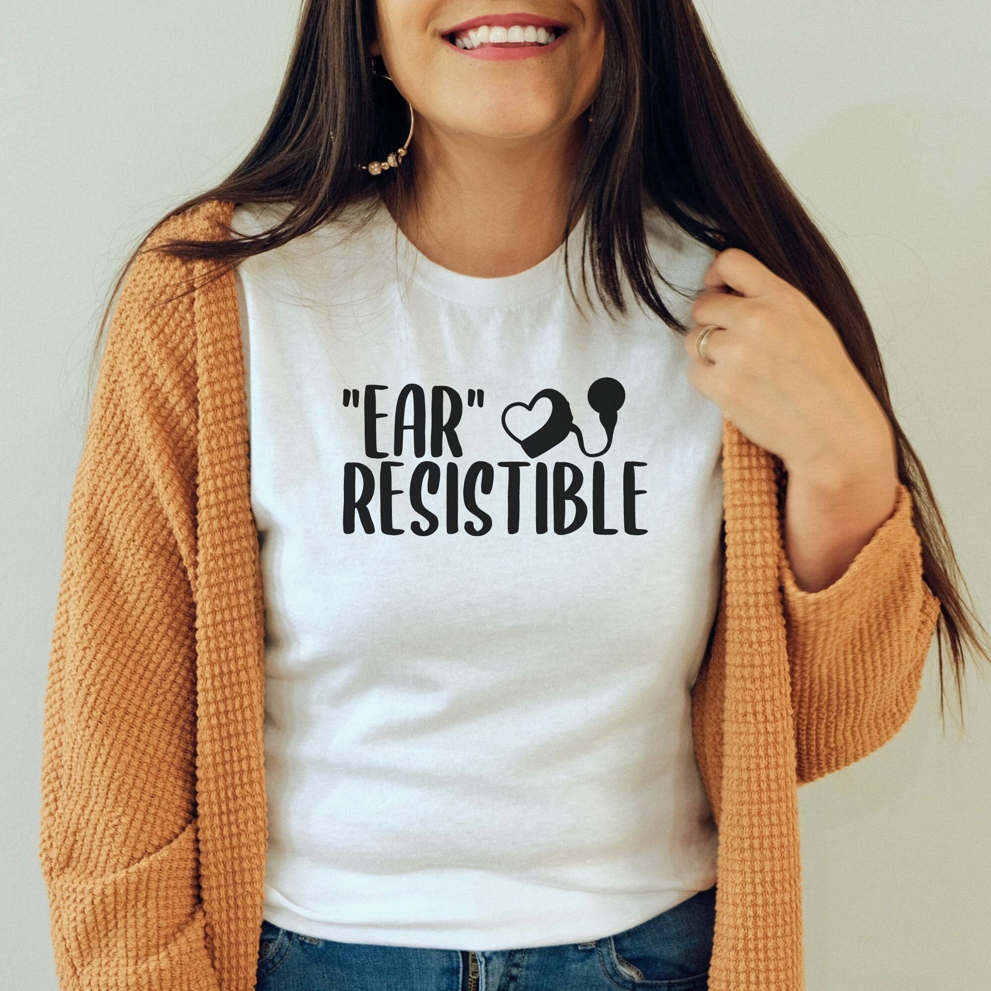 Cochlear Implant Heart Shirt for Women, Ear Resistible Shirt, Cochlear ...