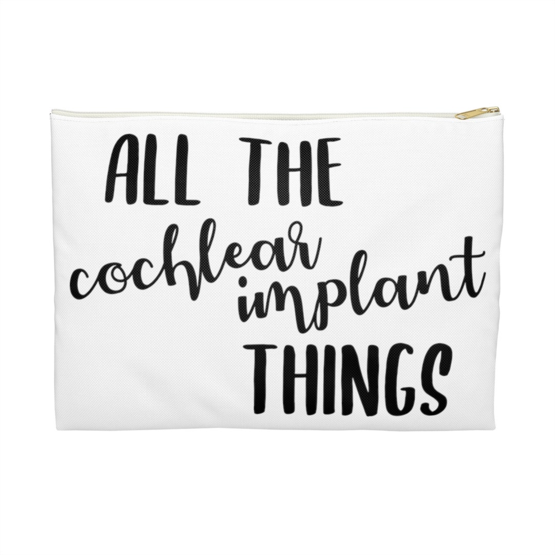All the Cochlear Implant Things Zipper Pouch, Cochlear Accessory Bag ...