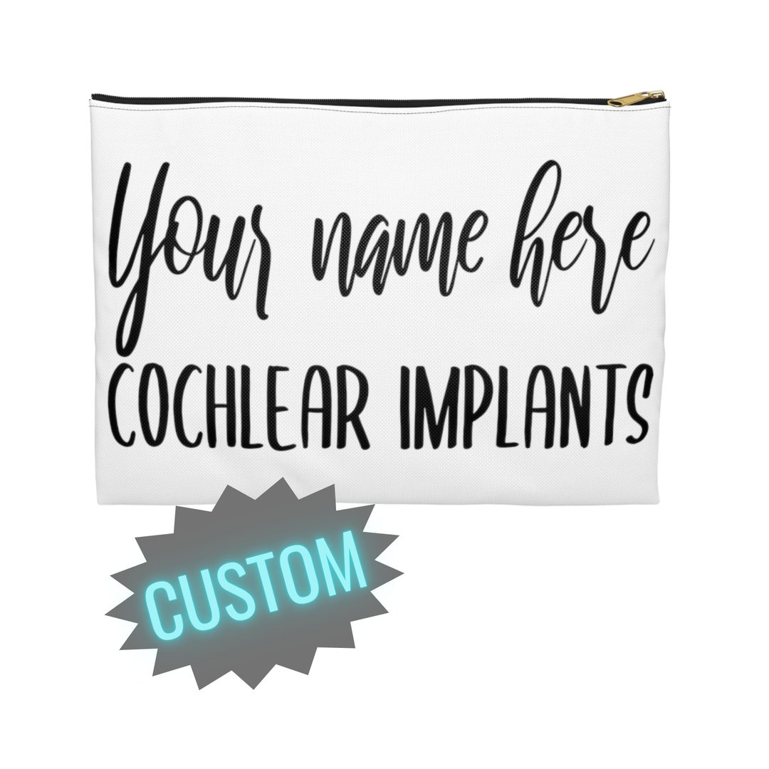 Custom Cochlear Implant Zipper Pouch, Personalized Cochlear Implant ...