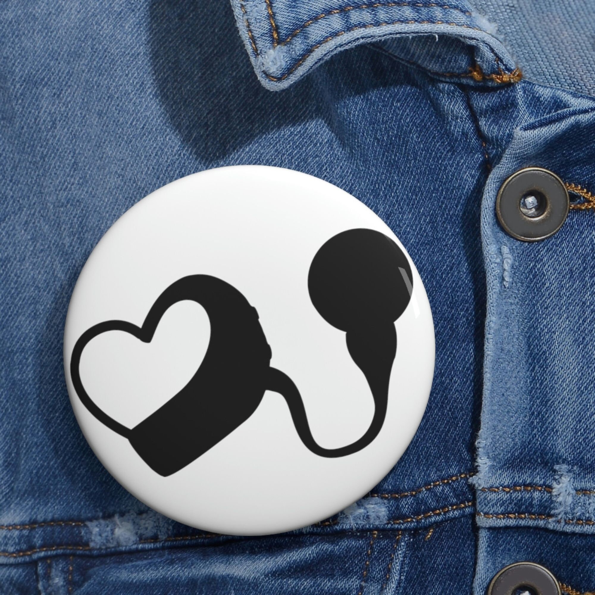 Cochlear Implant Pin for Deaf Woman, Feminine Deaf Awareness Pin Badge ...