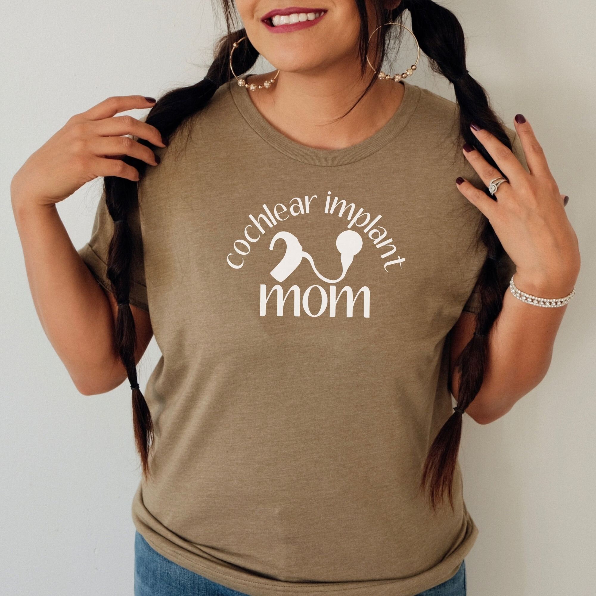 Cochlear Implant Shirt for Mom of Deaf Child Cochlear Implant Mom Gift ...