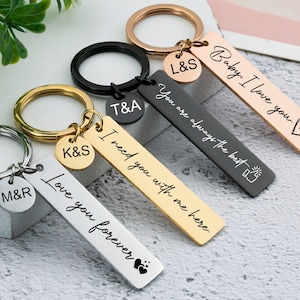 Engraved Keychain,personalized Keychain,custom Keychain,stainless Steel ...