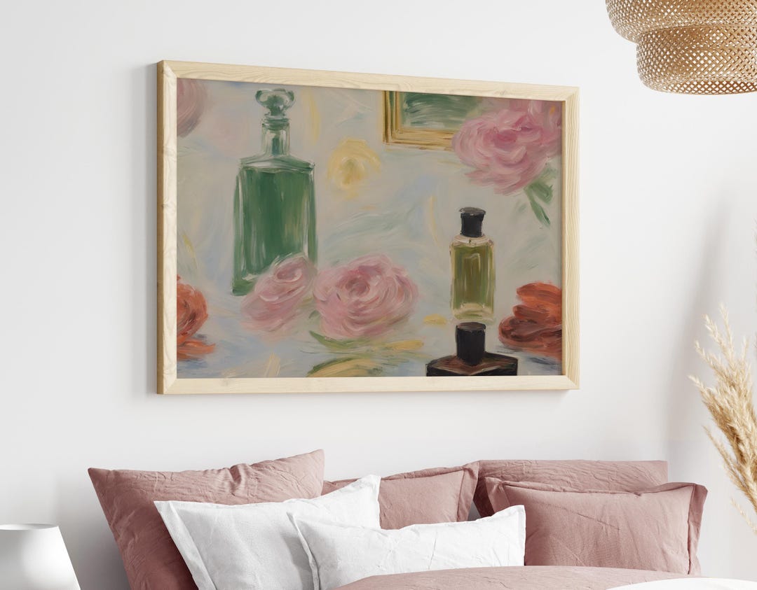 Perfume Bottle Print | Vintage Art Print |pop Art Perfume Wall Art ...