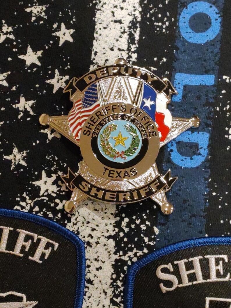 Texas Generic Sheriff Badge and Patches Set - Etsy