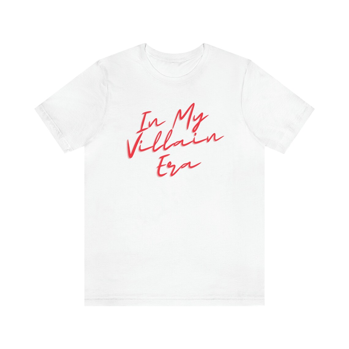 In My Villain Era Short Sleeve Shirt in White Female - Etsy
