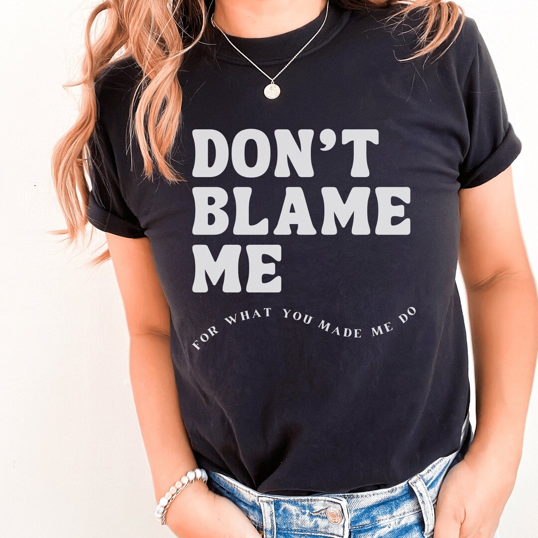 Don't Blame Me Unisex Garment-dyed T-shirt in Black, Swiftie Merch, Eras Concert T Shirt, TS Fan ...