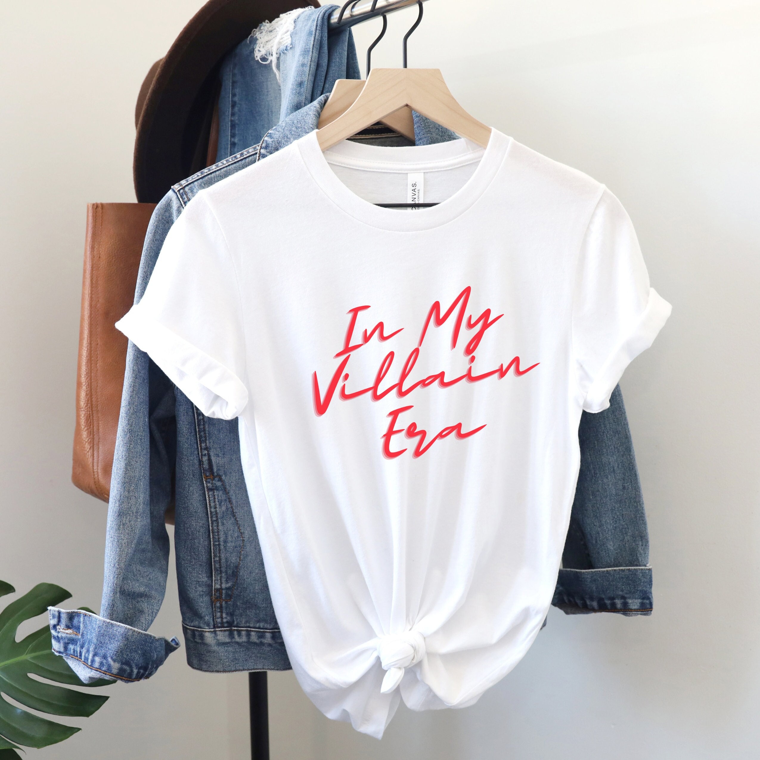 In My Villain Era Short Sleeve Shirt in White Female - Etsy
