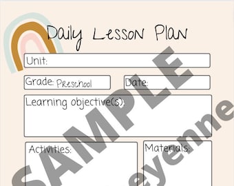 Boho Lesson Plan - Etsy