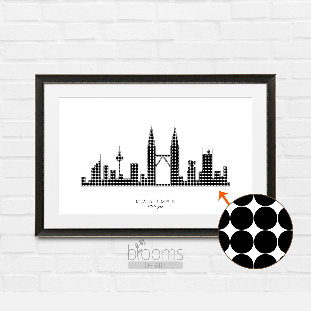 Kuala Lumpur Printable Wall Art Landscape Travel Wall Art Modern Living ...