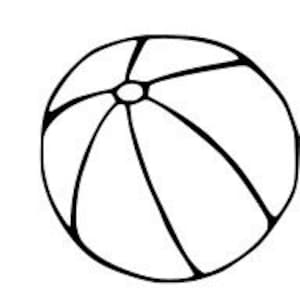 Printable Ball Colouring Page - Etsy