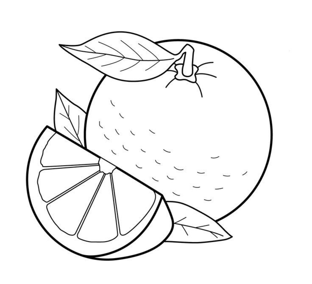 Printable Colouring Pages - Fruits, Glow Foods - Etsy