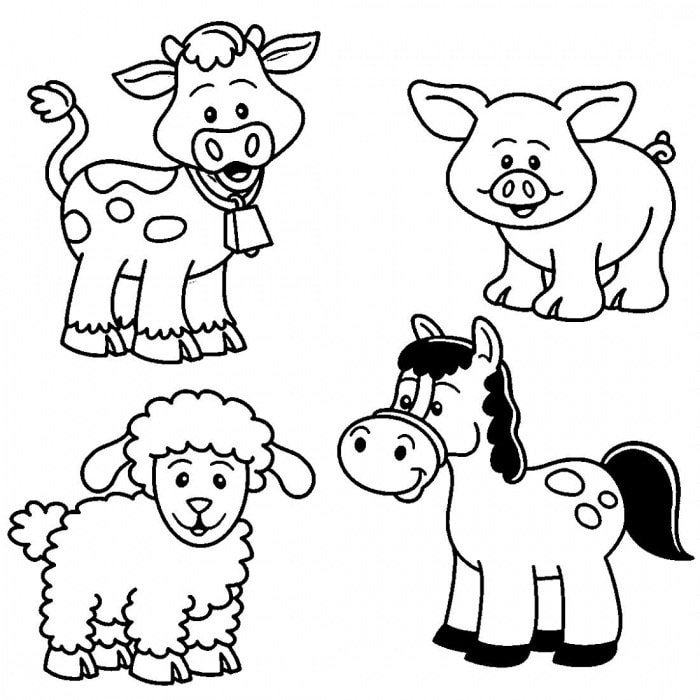 Printable Animal Colouring Pages, Animals Colouring Pages, Farm Animals ...